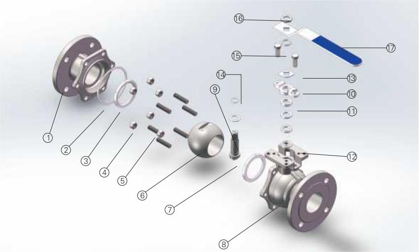 DIN Cast Steel Flanged Ball Valve - JXON Valve Co., Ltd. DIN Cast Steel Flanged Ball Valve - JXON Valve Co., Ltd.